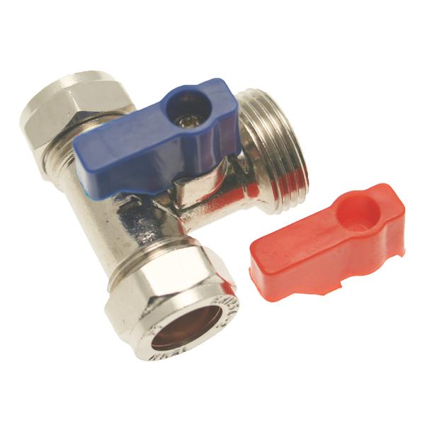 Tee Type Washing Machine Tap 15mm X 3/4"